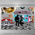 50s Rock and Roll Diner Backdrop for Retro Party Decor – webackdrops