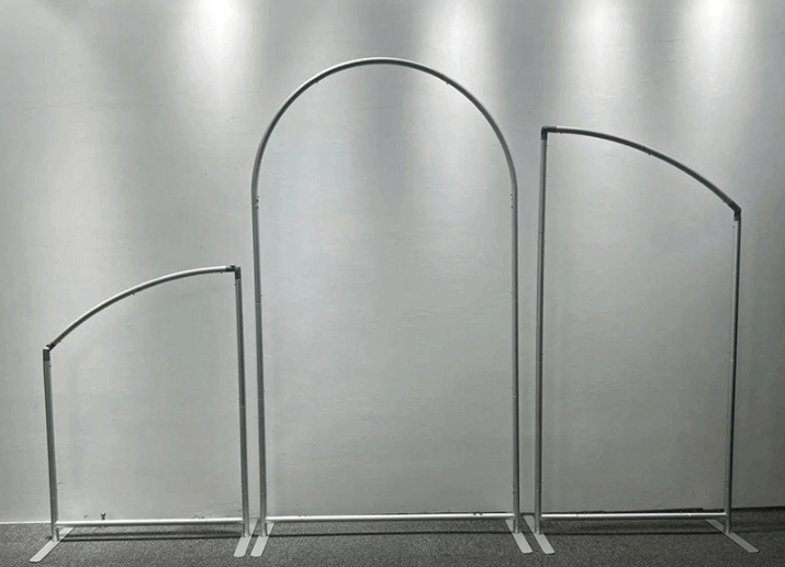 Solid Color Blue Arch Backdrop Cover with Metal Stand Frame – webackdrops