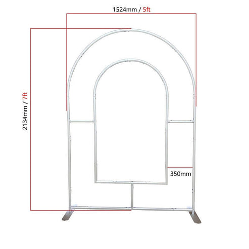 Light Pink Open Arch Backdrop Stand for Events and Parties – webackdrops