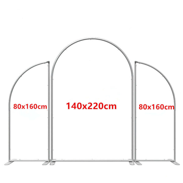 Rainbow Pink Arched Backdrop Covers Fabric Double-sided Party Arch Wal